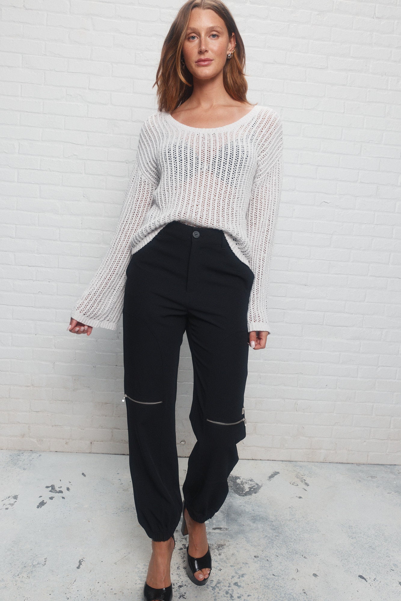 Zipplin | Le pantalon noir ajusté aux chevilles JOELLE